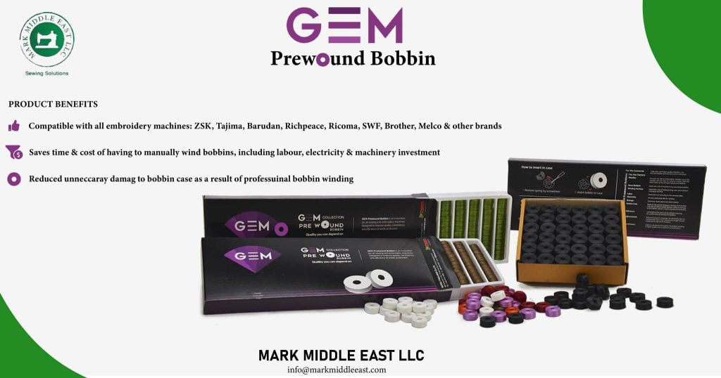 GEM Prewound Bobbin - Mark Middle East LLC